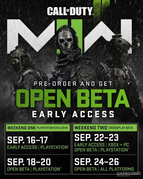 《COD：MW2》（2022）测试时间公开，9月16日首测