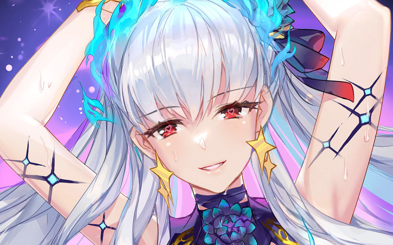 fgo泳装伽摩三破长礼服版官方设定图公开 未来国服魔改后的立绘