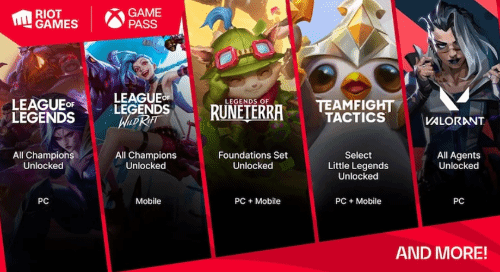 拳头英雄联盟等游戏加入XGP 各种福利奖励满满