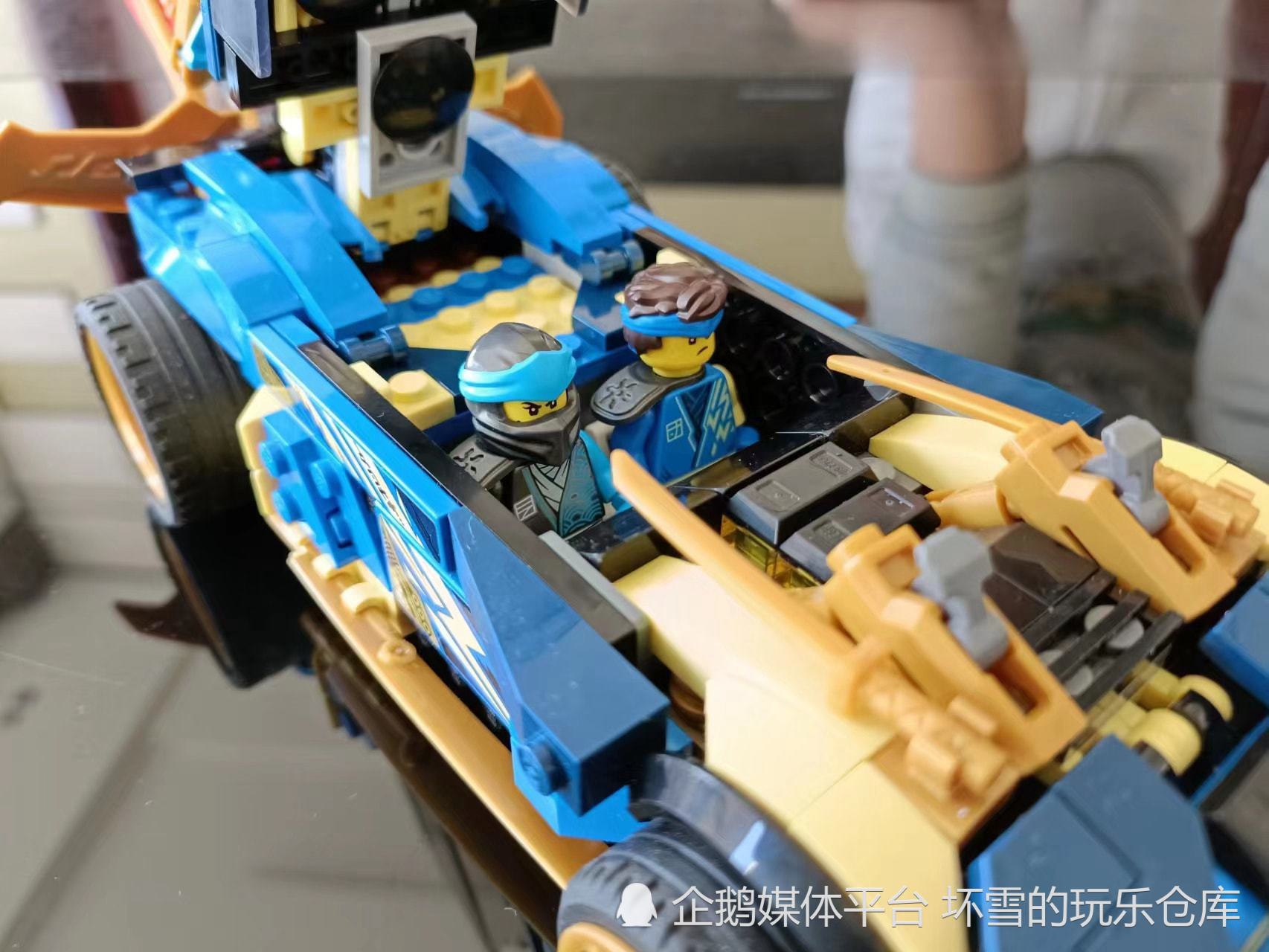 测评乐高71776杰和妮娅的赛车EVO，幻影忍者升级～