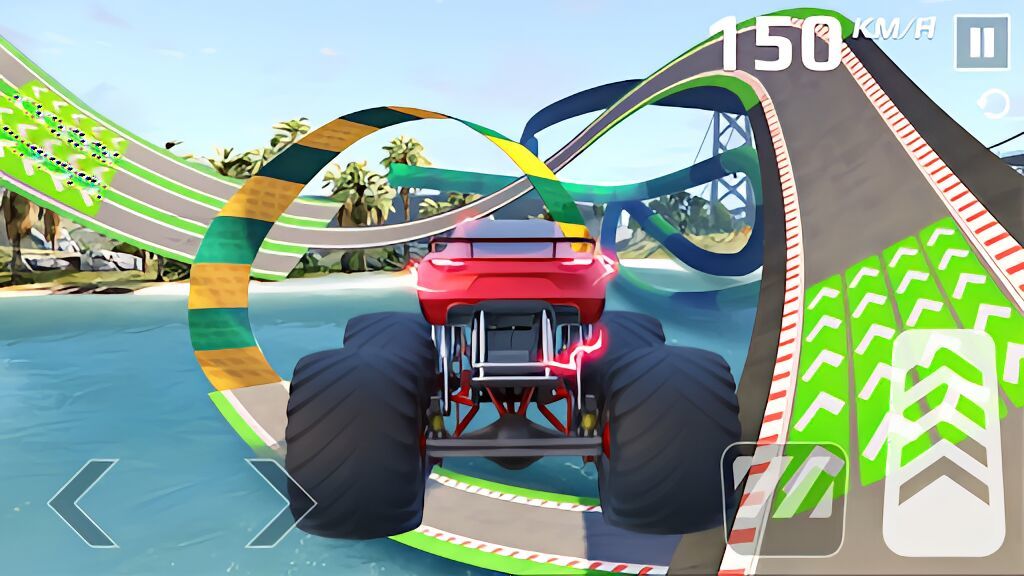 Zego越野狂飙竞速游戏《Monster Truck Stunt-Car Game》展示怪物卡车特技