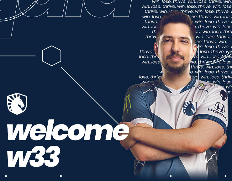 DOTA2：液体正式官宣W33加盟战队，奇迹哥正式转型一号位