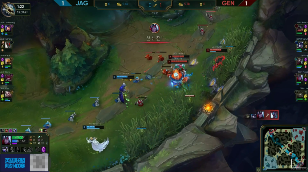 LOL：小花生两局爆种终结JAG首胜希望，网友感慨：大校给力