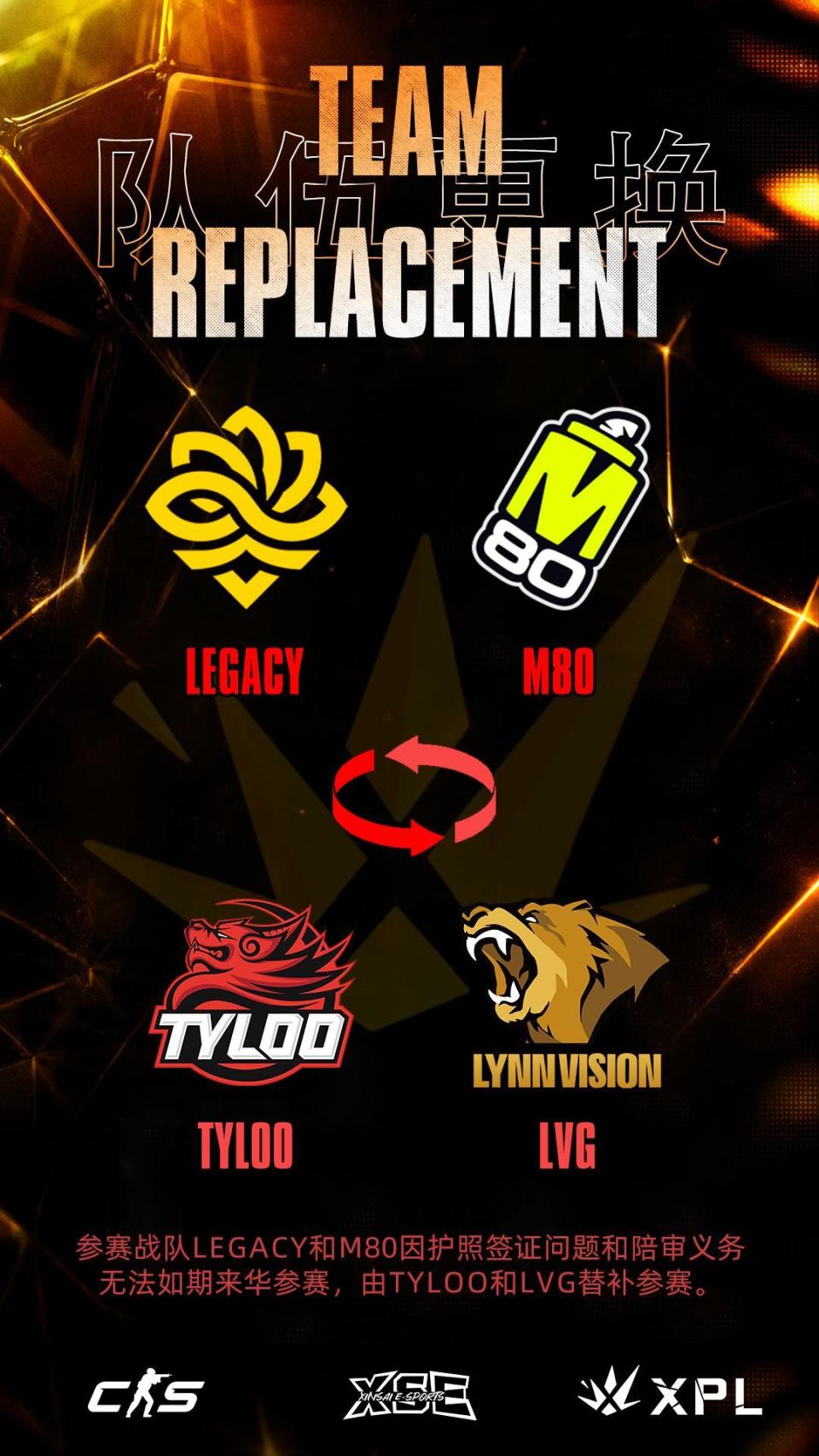 TYLOO、LVG确认出战XPL广州，中国战队将在主场迎战世界强队_腾讯新闻