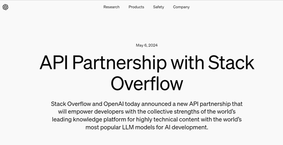 OpenAI与Stack Overflow合作，增强ChatGPT编程能力_腾讯新闻