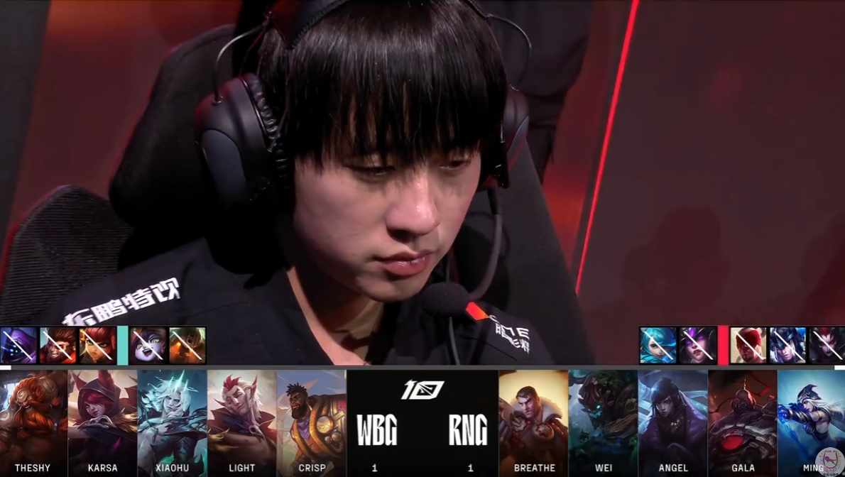 Gala五杀RNG击败WBG！Ming终于精通了去年的英雄