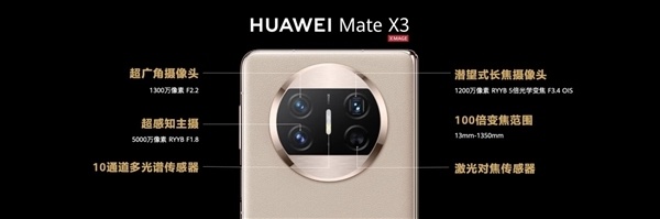 12999元起 华为Mate X3发布：五大标准重定义折叠屏旗舰_腾讯新闻