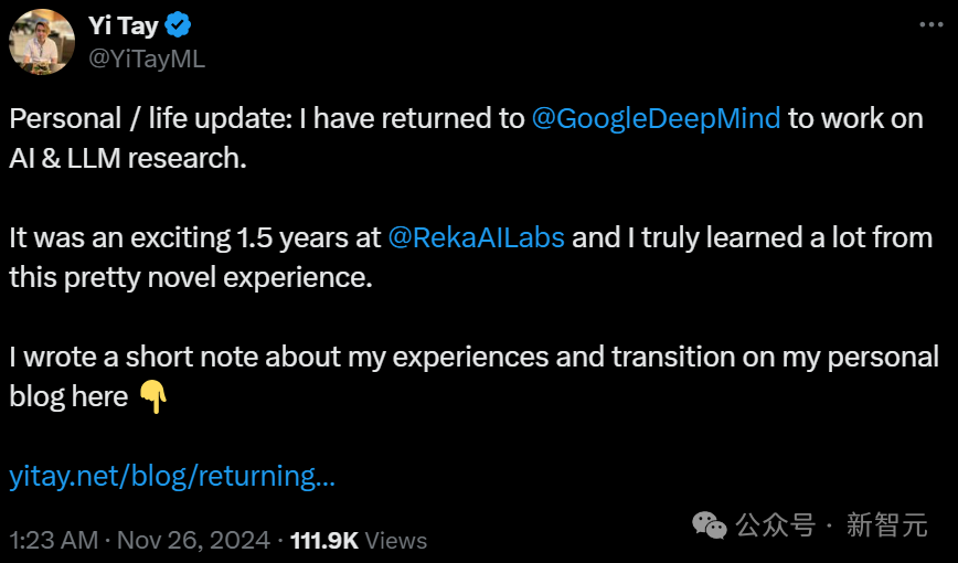 逃回大厂！谷歌天才科学家Yi Tay——639天创业血泪史_腾讯新闻