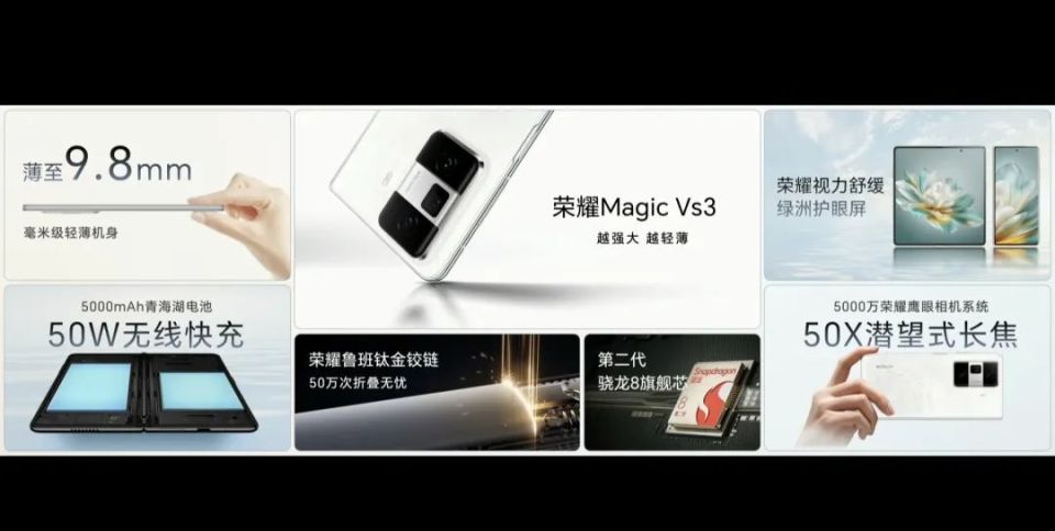 6999元起，荣耀新款Magic Vs3手机继续采用3D打印钛合金铰链_腾讯新闻
