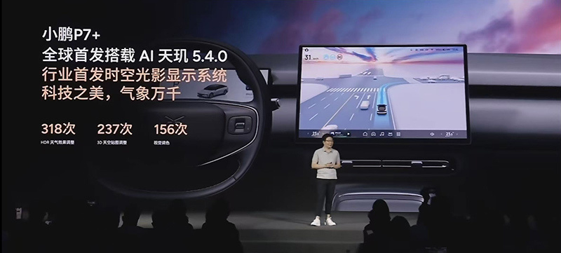 小鹏发布AI天玑XOS 5.4.0，P7+标配高阶智驾，不选装、不订阅、不付费_腾讯新闻