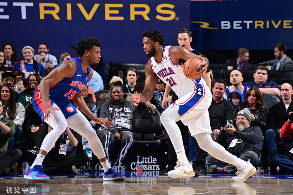 NBA／ 76人送活塞21連敗！Joel Embiid三節打卡狂轟41+11 – 每天好日子