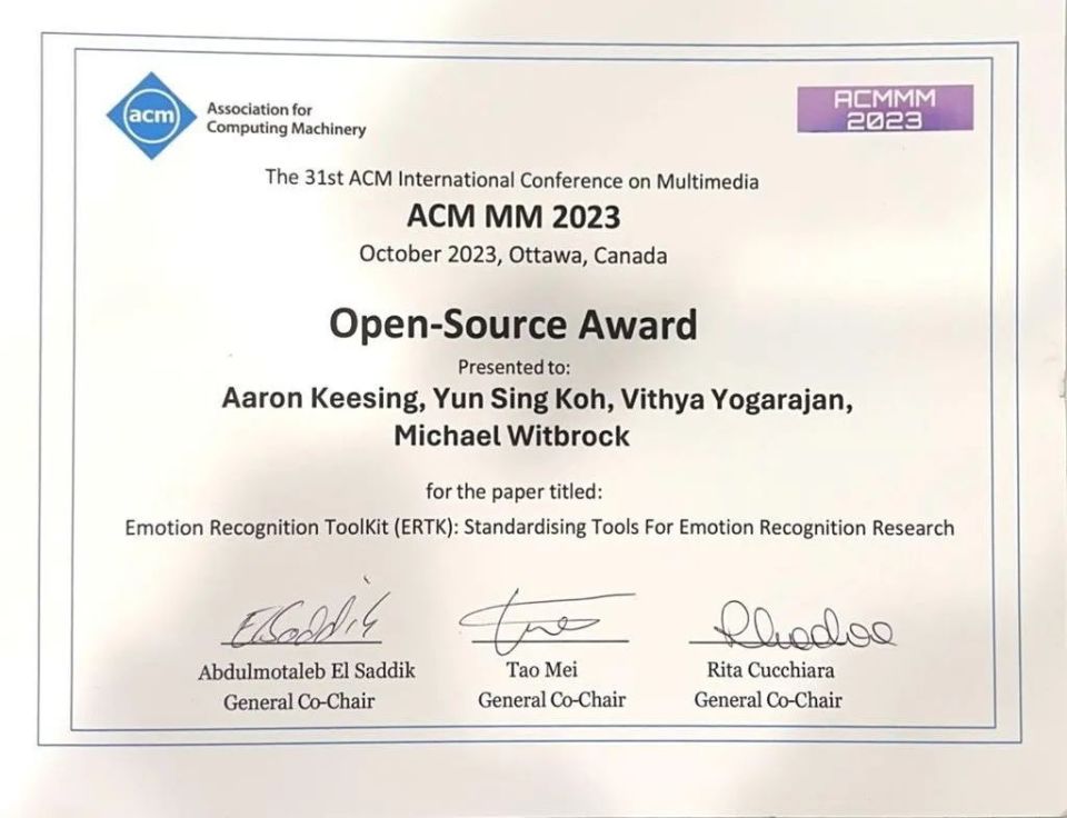 多媒体顶会ACM Multimedia 2023各大奖项揭晓！浙大获最佳论文，昆士兰获最佳学生论文_腾讯新闻