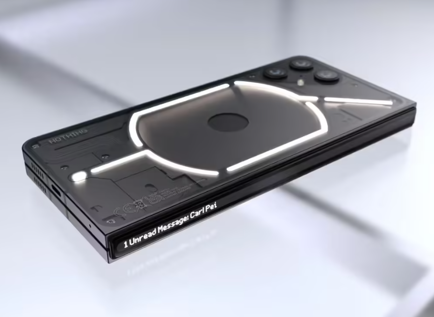 Nothing 首款折叠屏手机 Nothing Fold（1）渲染图曝光，预计明年发布_腾讯新闻