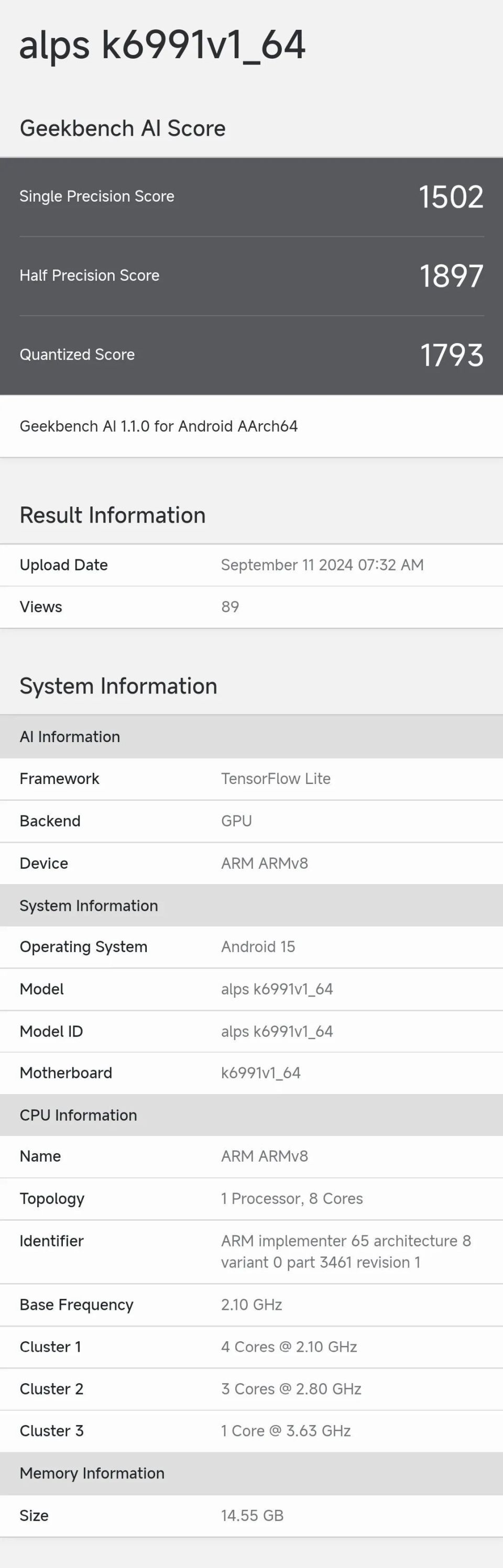 联发科天玑9400工程机曝光，超大核频率3.63GHz_腾讯新闻