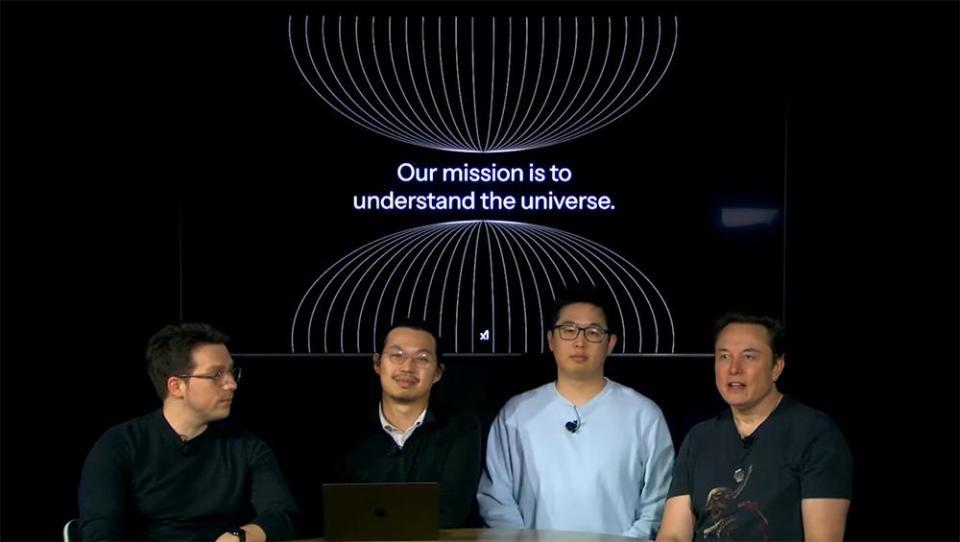 马斯克Grok-3发布会坐C位的两名华人是谁？_腾讯新闻