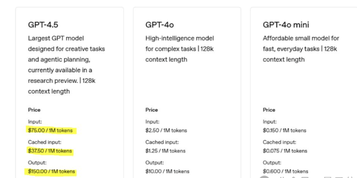 GPT4.5正式发布，效果不及o3-mini，价格是DeepSeek三百倍_腾讯新闻