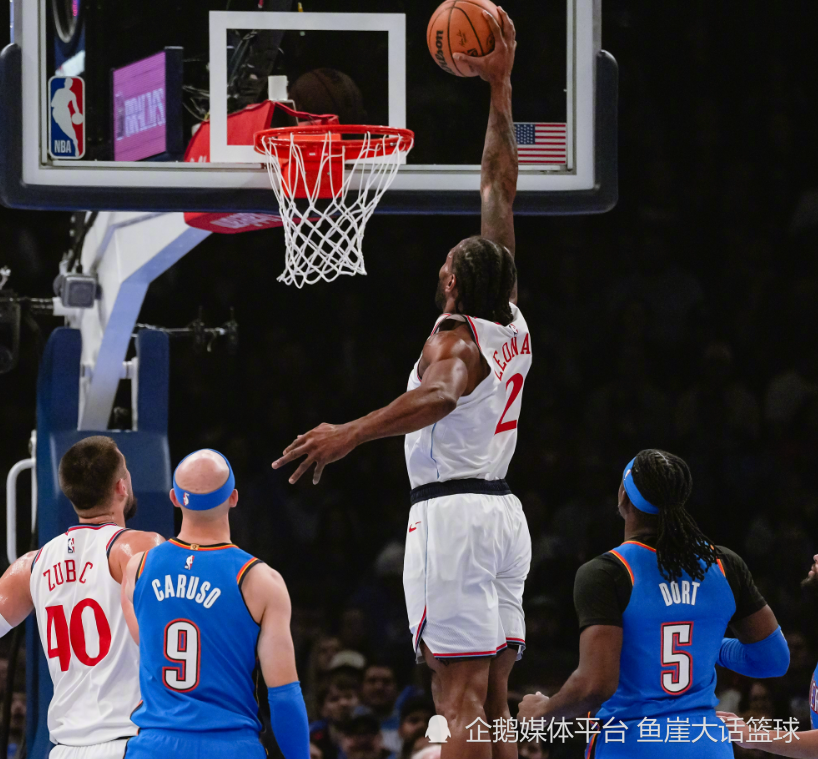 快船完败！亚历山大32+7，伦纳德22+8首发最低，湖人旧将全队第一_腾讯新闻