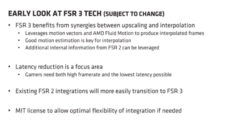 AMD FSR 3 游戏超分辨率亮相：新增插帧技术，性能提升一倍