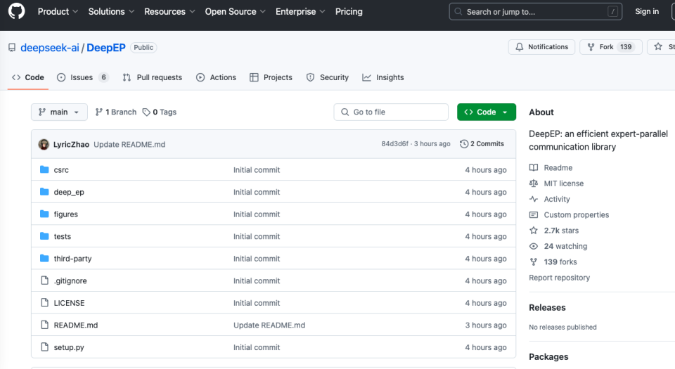 DeepSeek代码开源第二弹：DeepEP通信库，优化GPU通信_腾讯新闻