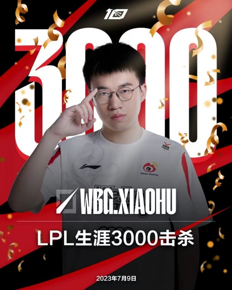 里程碑：Xiaohu达成LPL3000杀成就_腾讯新闻