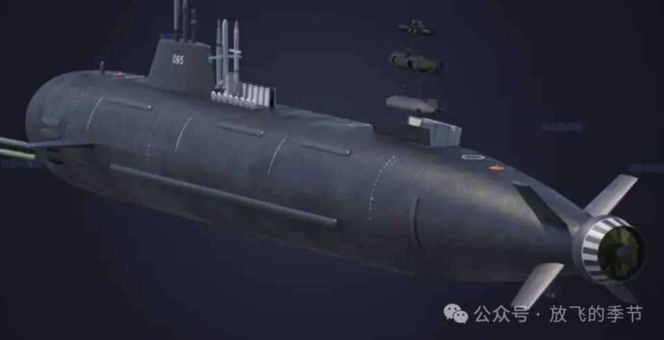 095型攻击核潜艇曝光？全电推进和无轴泵推都有，设有垂直发射装置_腾讯新闻