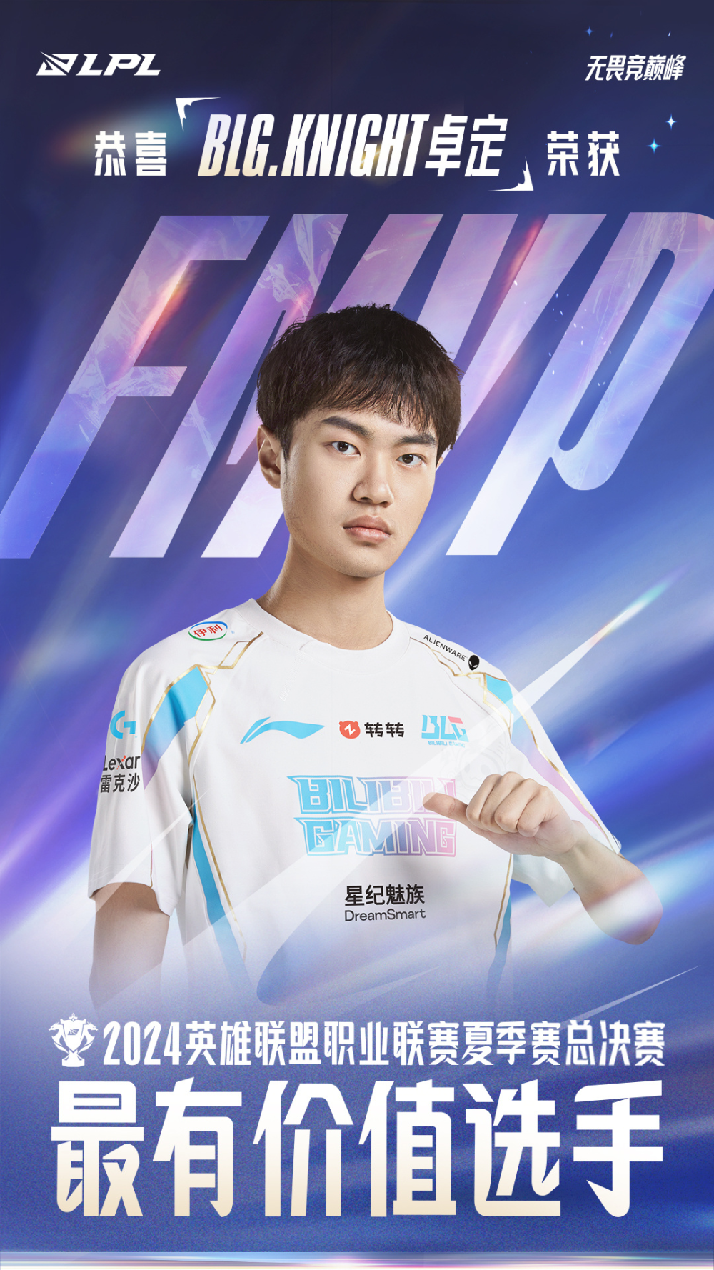 恭喜BLG勇夺2024LPL夏季赛冠军，2024全球总决赛LPL赛区资格赛明日开战 | 英雄联盟赛事_腾讯新闻