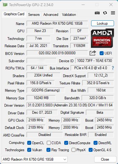 AMD RX 6750 GRE评测：超越4060，AFMF这么牛？_腾讯新闻