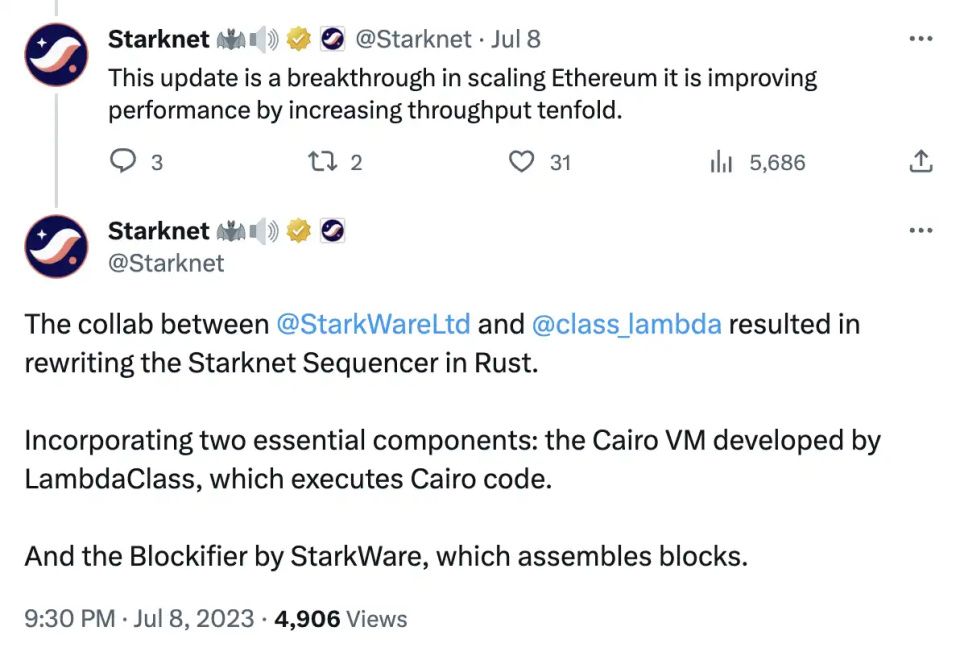 离开Starknet，转投zkSync，资深ZK开发团队LambdaClass为何跳槽？_腾讯新闻
