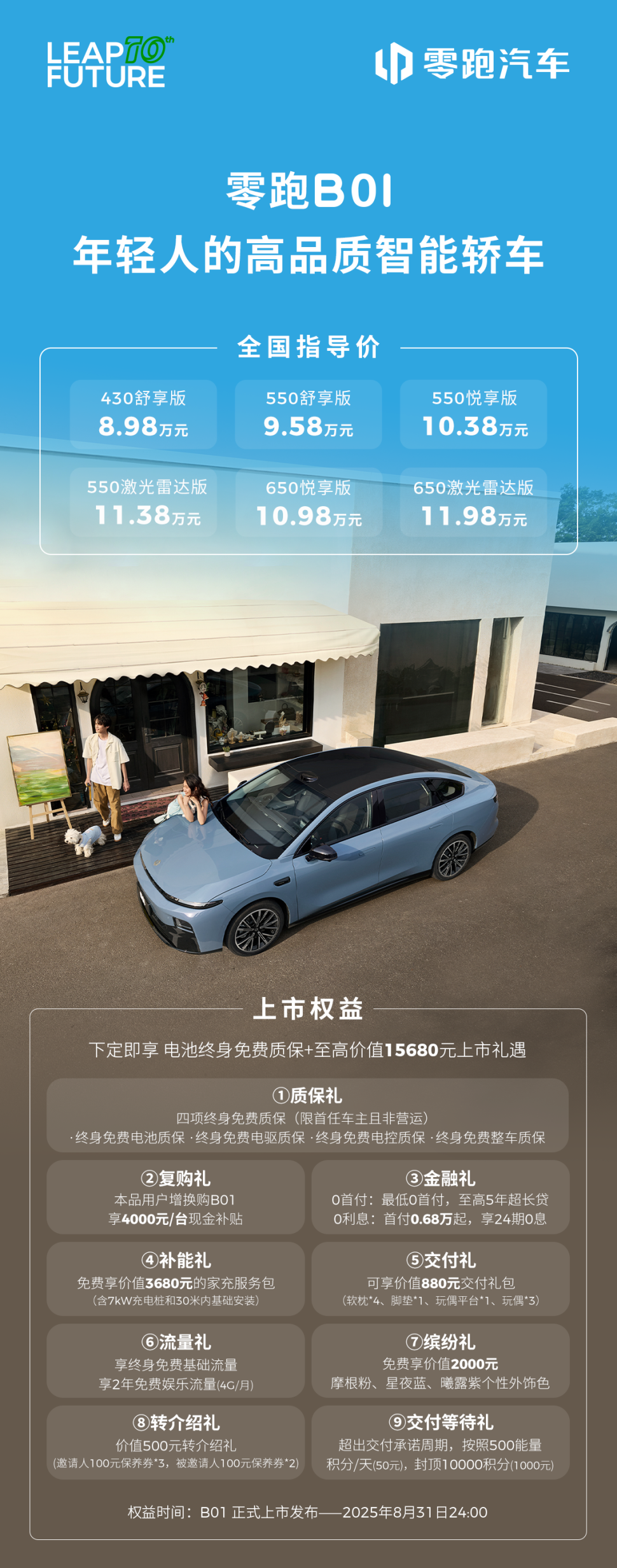 零跑B01正式上市8.98万起“主流轿车新答案”年轻人新选择_腾讯新闻