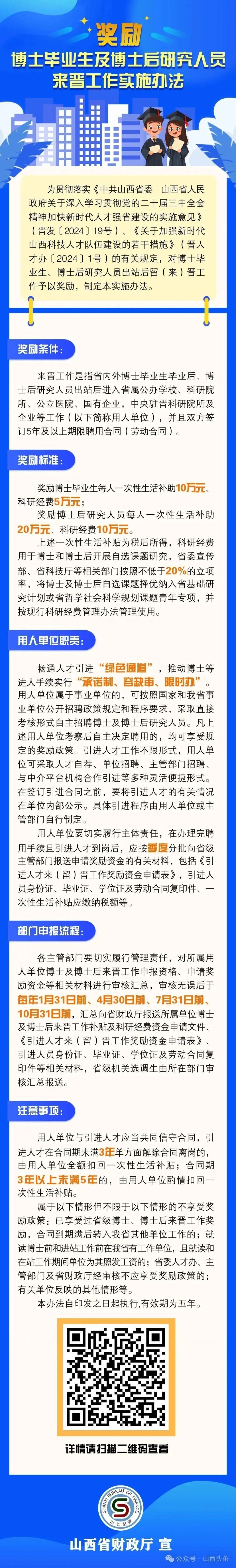 奖励！博士来晋工作实施办法公布_腾讯新闻