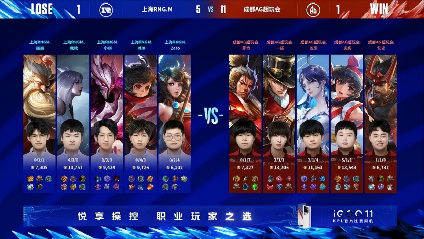 AG超玩会迎来KPL新赛季首胜！迎战上海RNG.M，让一追三成功逆转！