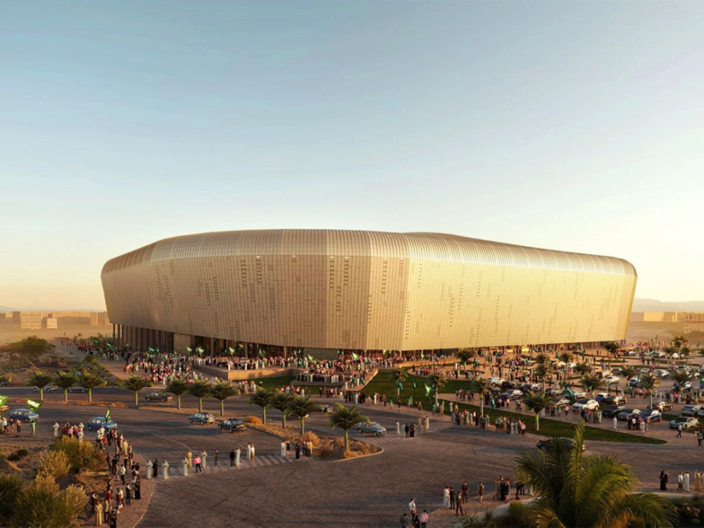 壕！沙特将给2034年世界杯准备15座体育场，这设计也太美了吧！_腾讯新闻