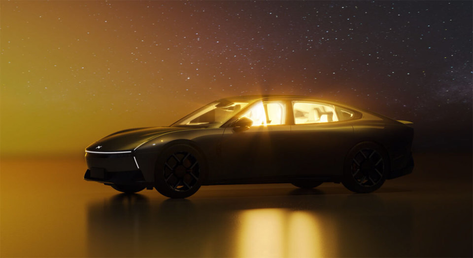 小鹏全新中大型轿跑 E29 官方预告亮相，比现款 P7 更运动_腾讯新闻