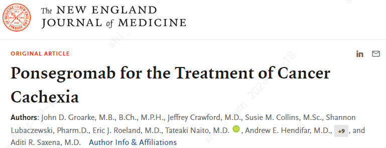 让癌症患者“胖起来”！NEJM：创新靶向疗法解决癌症重要“死因”_腾讯新闻