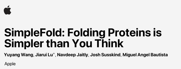 让模型直接“画”出蛋白质折叠，苹果推出SimpleFold通用预测模型，对标AlphaFold2_腾讯新闻