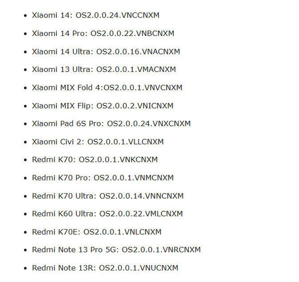 小米澎湃OS 2.0首批支持设备清单曝光 这十几款机型可升级_腾讯新闻