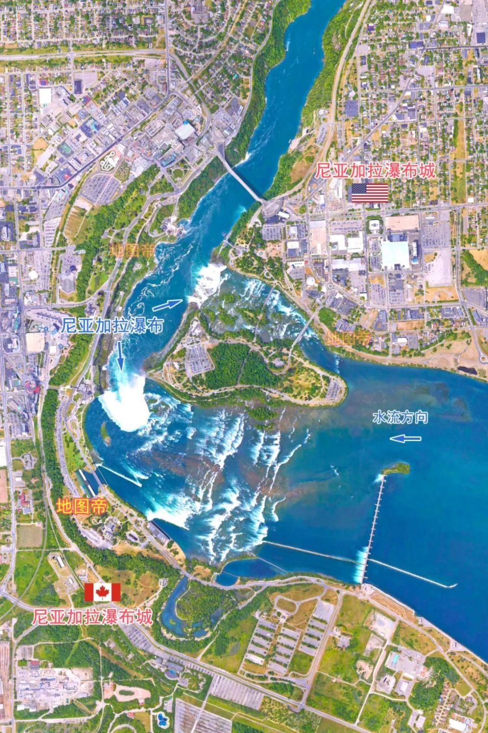 尼亚加拉瀑布，为何分属美国和加拿大？_腾讯新闻