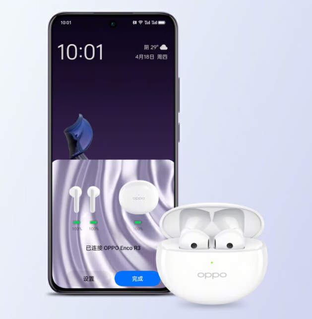 OPPO Enco R3 无线耳机开售：半入耳式设计、AI 通话降噪，299 元_腾讯新闻