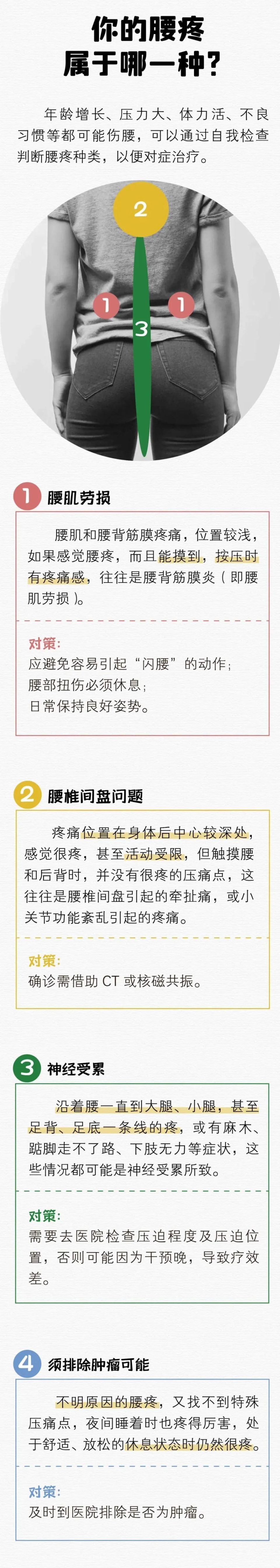 你的腰疼属于哪一种？参照「位置图」对症自查腾讯新闻