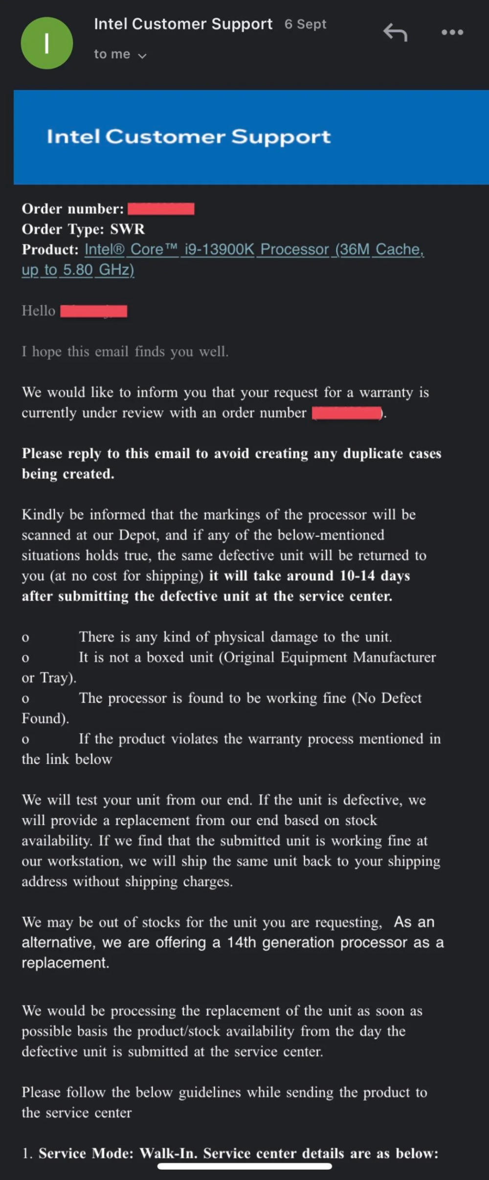 【硬件资讯】资金情况转好？Intel 13代/14代酷睿售后服务再加码，将提供全额退款或升级换新服务！_腾讯新闻