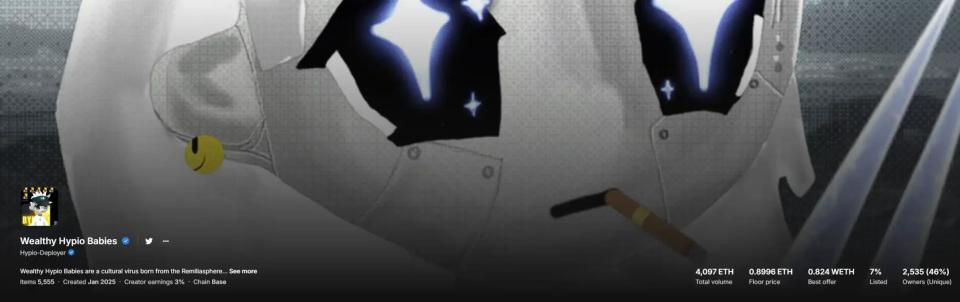 失血暴跌之际，Hyperliquid NFT居然逆势上涨？_腾讯新闻