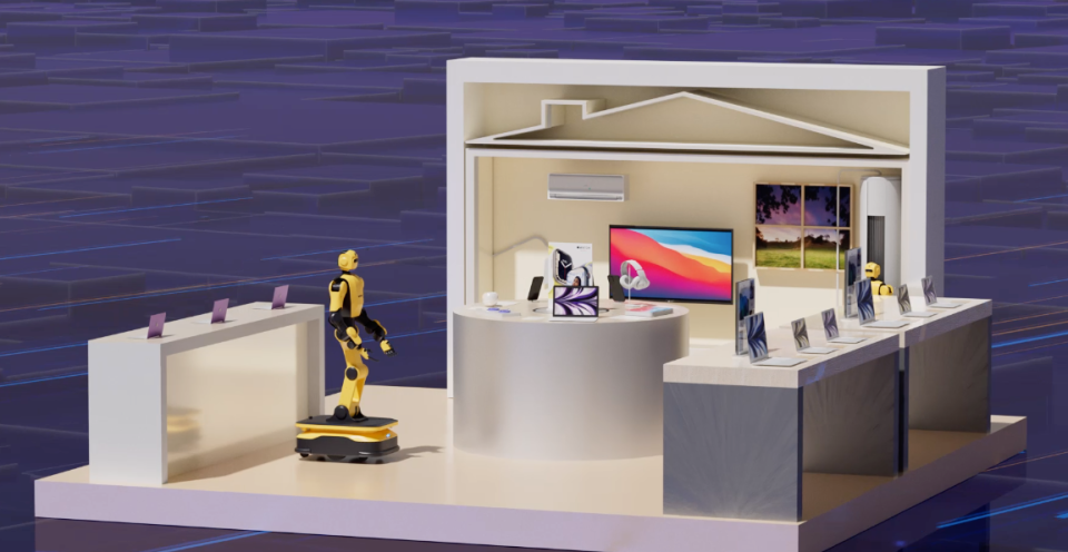 跨维智能发布具身智能引擎人形机器人DexForce W1_腾讯新闻