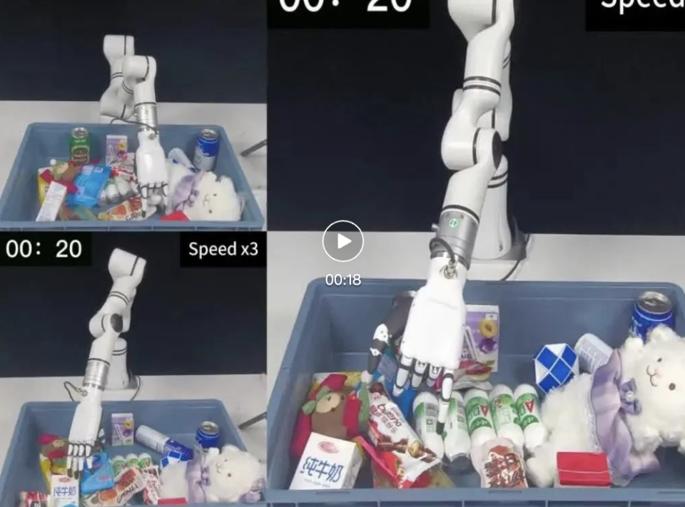 灵初智能端到端VLA模型Psi R0.5,两小时数据实现物品,场景全面泛化_腾讯新闻