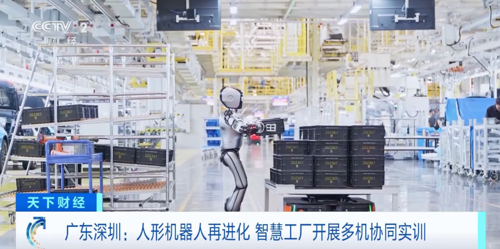 单机自主群体智能！人形机器人再进化 开展多机协同实训_腾讯新闻