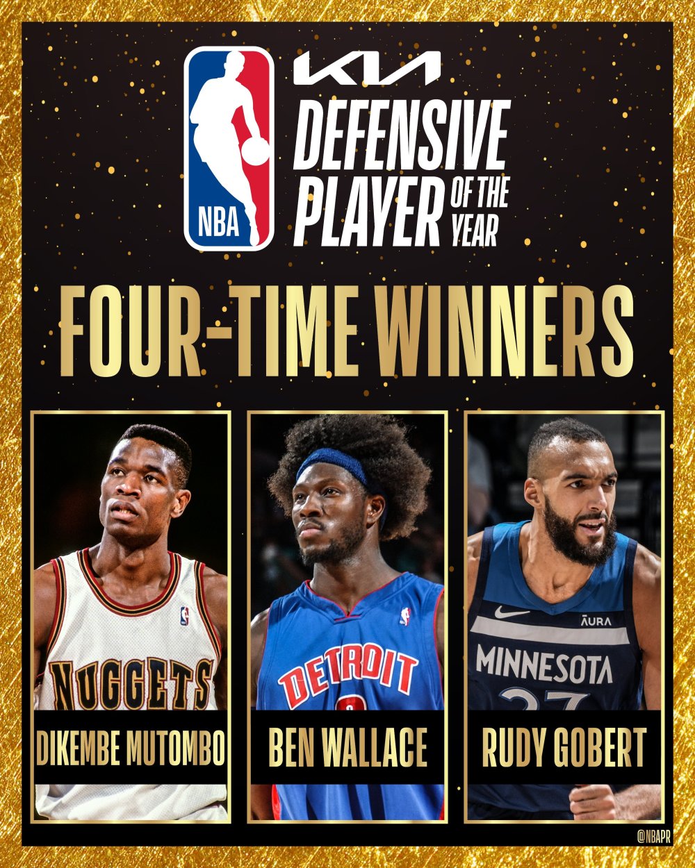 四次DPOY！戈贝尔比肩穆托姆博&大本 同时成森林狼队史第一位DPOY_腾讯新闻