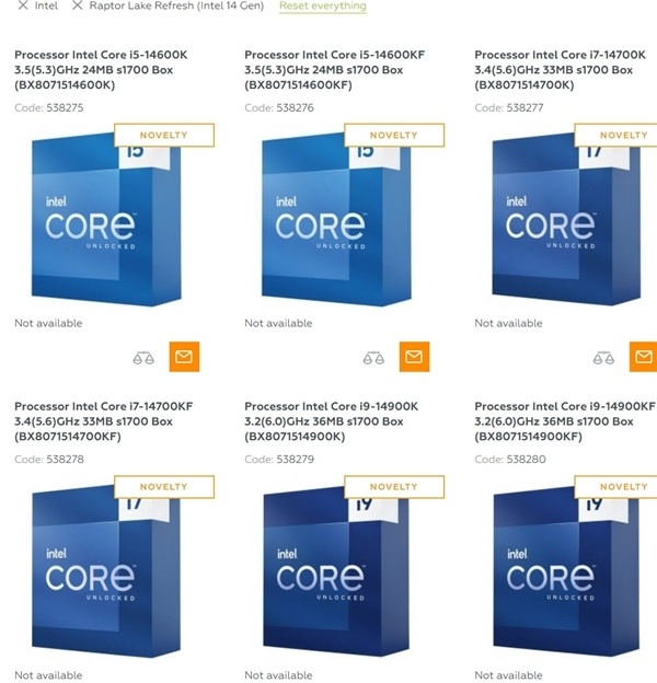 平均提升仅3％！Intel 14代酷睿抢跑上架_腾讯新闻