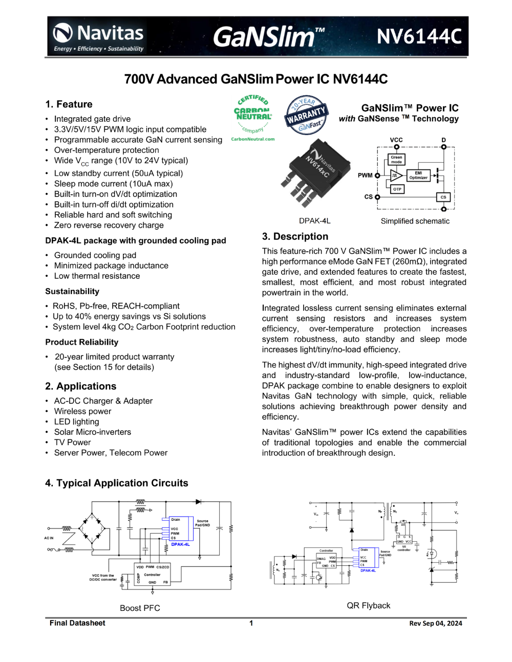 性能再突破！纳微推出五款DPAK-4L封装GaN功率IC_腾讯新闻