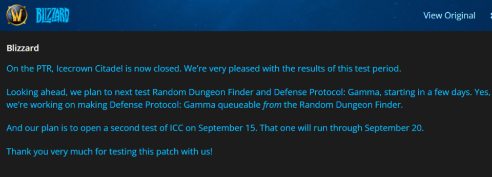 WLK怀旧服：P4死亡裁决等TOC饰品免费送！还有另一个好消息_腾讯新闻