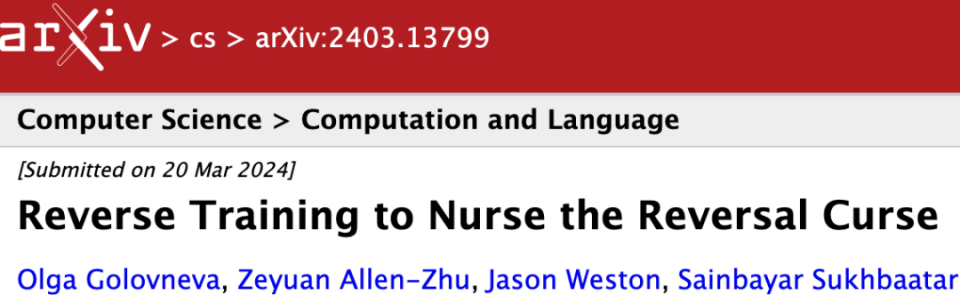 Meta研究员破解大模型逆转诅咒，推出《语言模型物理学》_腾讯新闻