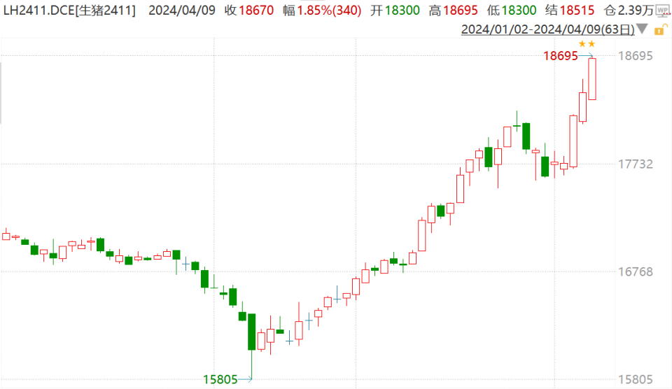 生猪远期合约三连涨再刷新高，畜牧养殖ETF(516670)日内深V反转，尾盘显著溢价！_腾讯新闻